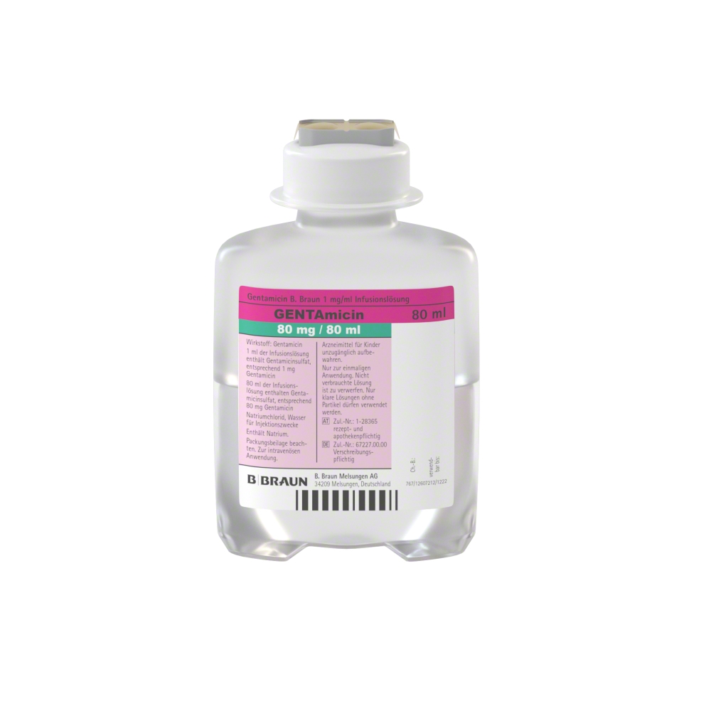 Gentamicin B. Braun 1 mg/ml bzw. 3 mg/ml Infusionslösung